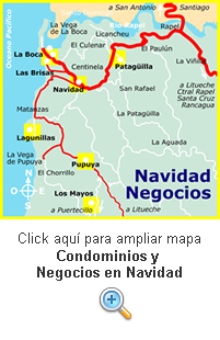 Ubicacion de Proyecto Alto Las Brisas comuna Navidad